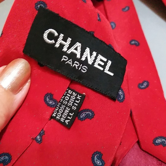 CHANEL | Other | Authentic Chanel Vintage Silk Necktie | Poshmark